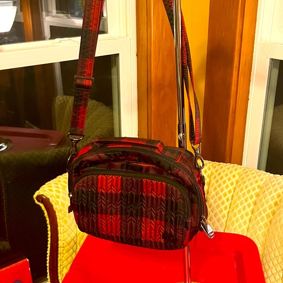 lug | Bags | Lug Mini Ranger Buffalo Check Red Crossbody Bag W Strap ...